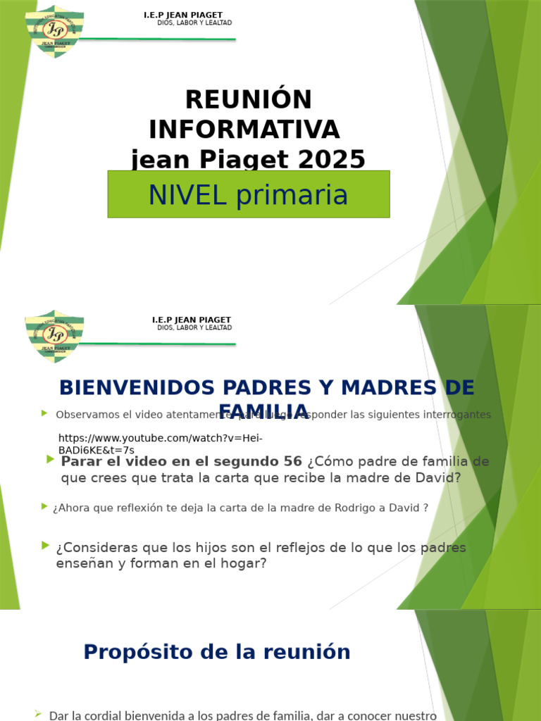 REUNION CON PADRES DE FAMILIA | PDF | Maestros | Aprendizaje