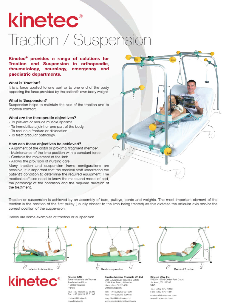 Linet Kinetec Traction Frames - en | PDF | Medical Specialties ...