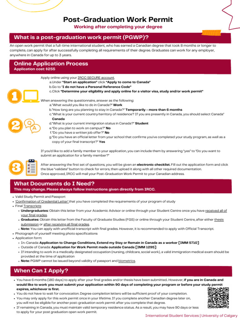 Post-Graduation PGWP Work Permit - 1 | PDF | Human Migration | Immigration