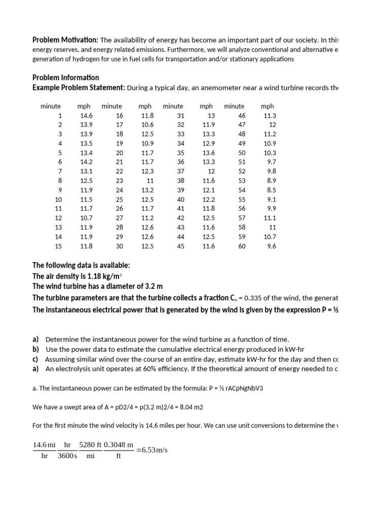 250315 Turbine Calculation | PDF | Wind Turbine | Turbine