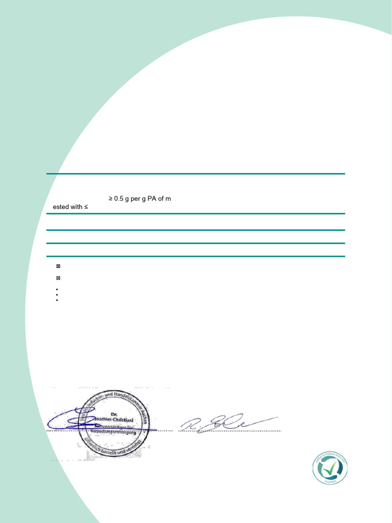 2187-2021-002124 Certificate BASF - Polyamide 6 (PA6) Rev0 | PDF ...
