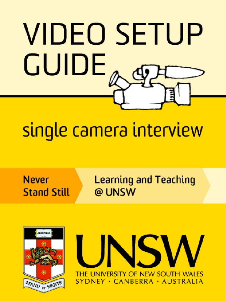 AVP - Single Camera Interview PDF | PDF | Tripod (Photography ...