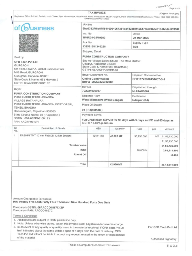 Ofb Ti-Hr24!25!19983 Rashmi | PDF
