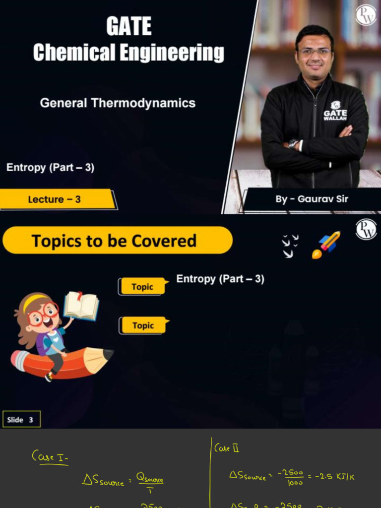 Entropy 03 - Class Notes (By Gaurav Sir) | PDF