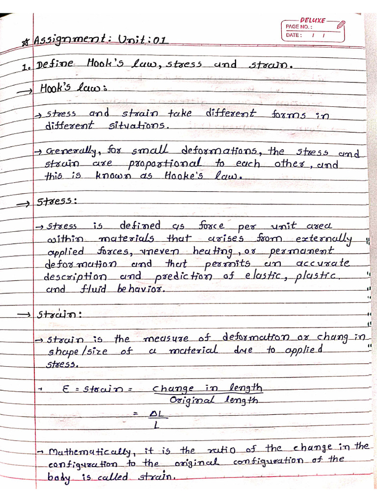 Physics Assignment Unit 01 | PDF