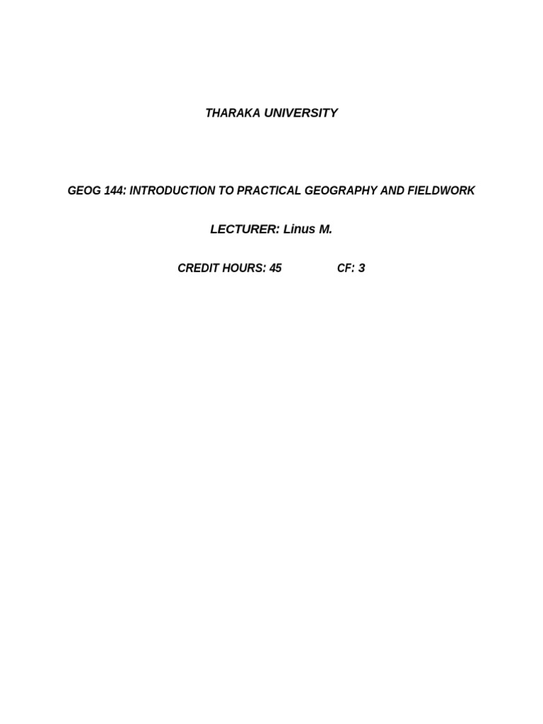 Practical-Geography-and-Field-Work 2 | PDF | Drainage Basin | Geography