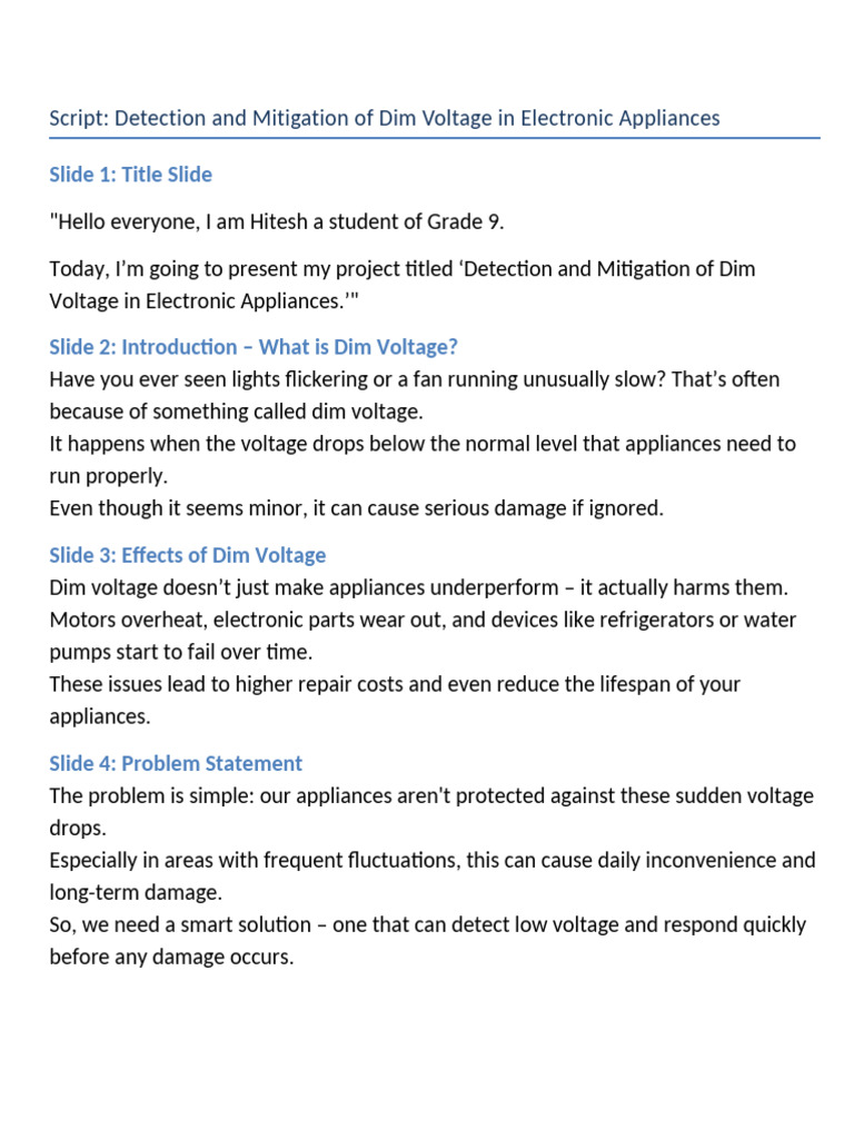 Dim Voltage Detection Circuit Solution | PDF | Voltage | Relay
