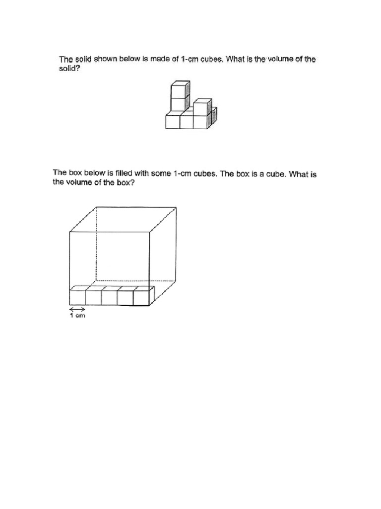 Math Volume Questions | PDF