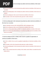 Ecg MCQS | PDF | Electrocardiography | Cardiology