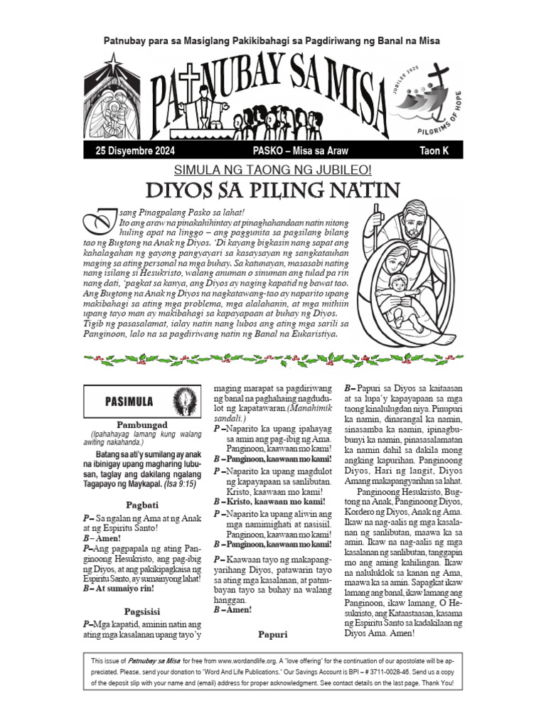 PSM Pasko Araw K | PDF