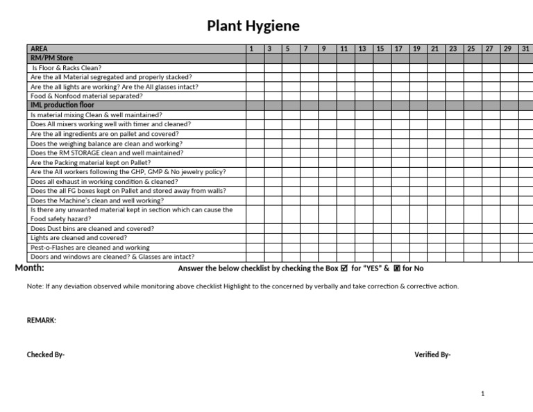 01 - Plant Hygiene 16-31 | PDF