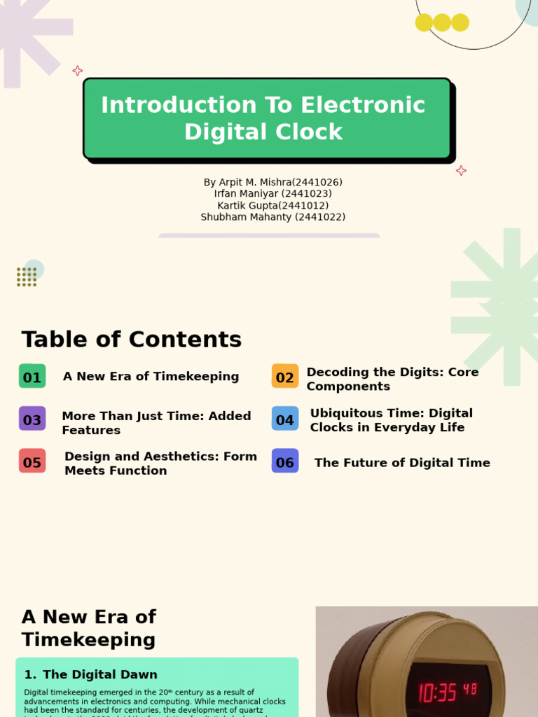 Assembly PPT | PDF | Clock | Watch