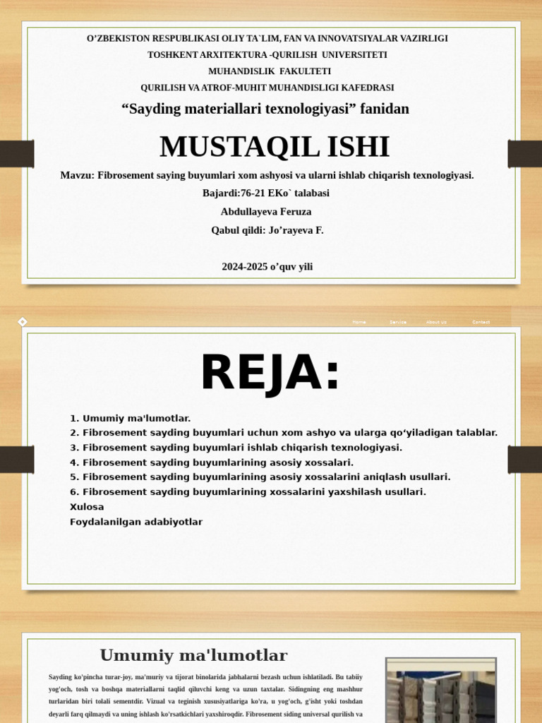 Abdllayeva Feruza 76 21 Guruh Sayding | PDF