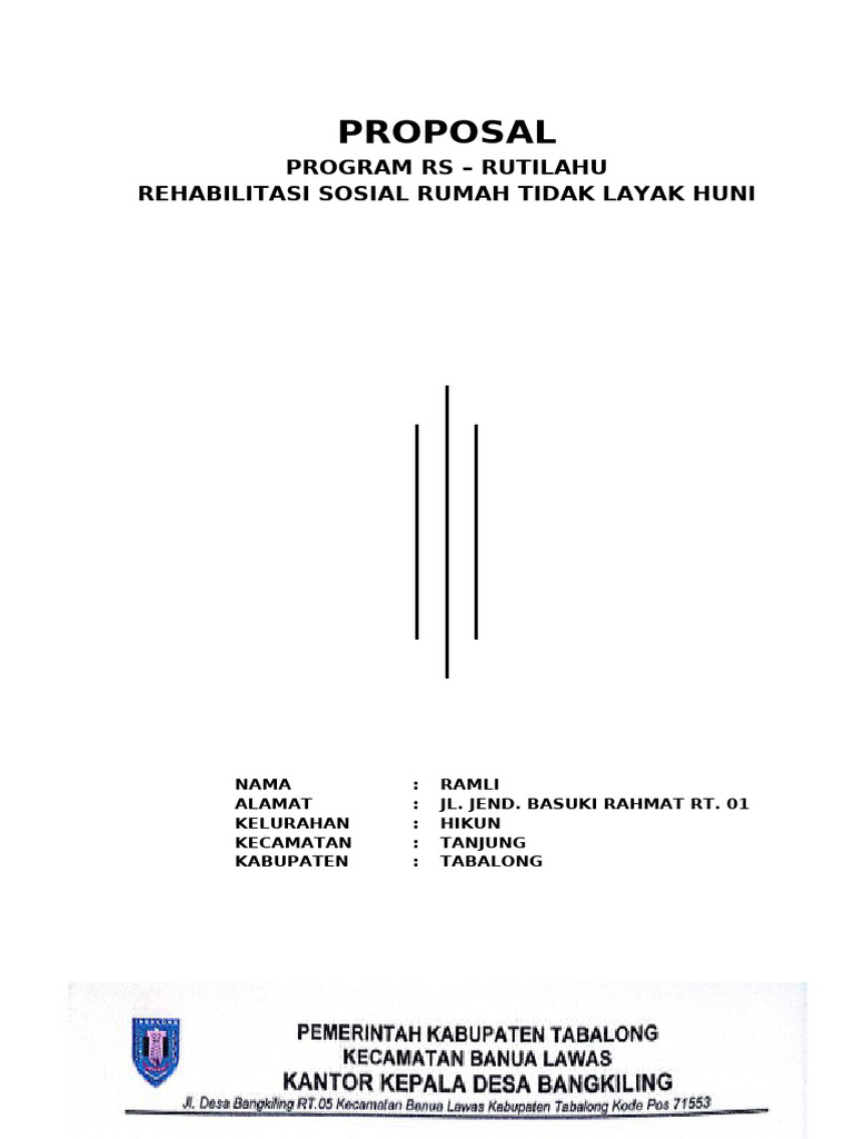 Contoh Proposal Rutilahu | PDF