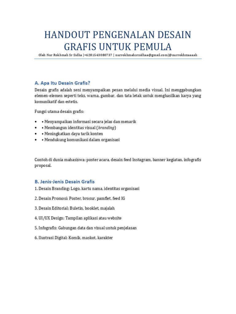 Pengenalan Desain Grafis untuk Pemula | PDF