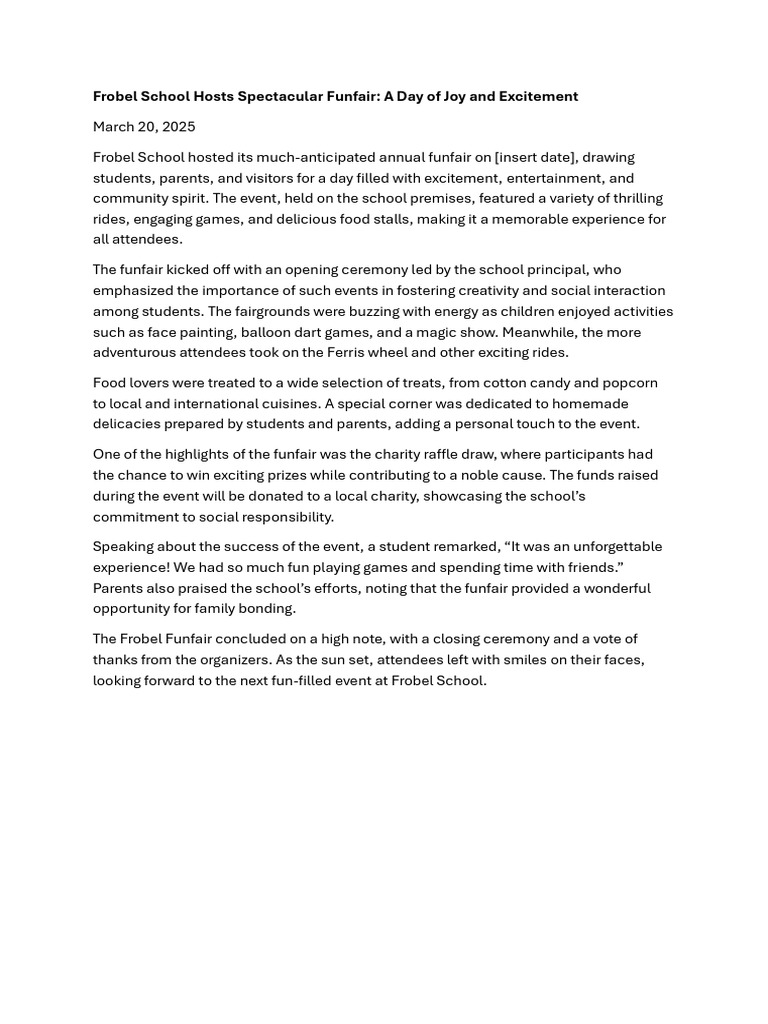 Sample Newspaper Report | PDF