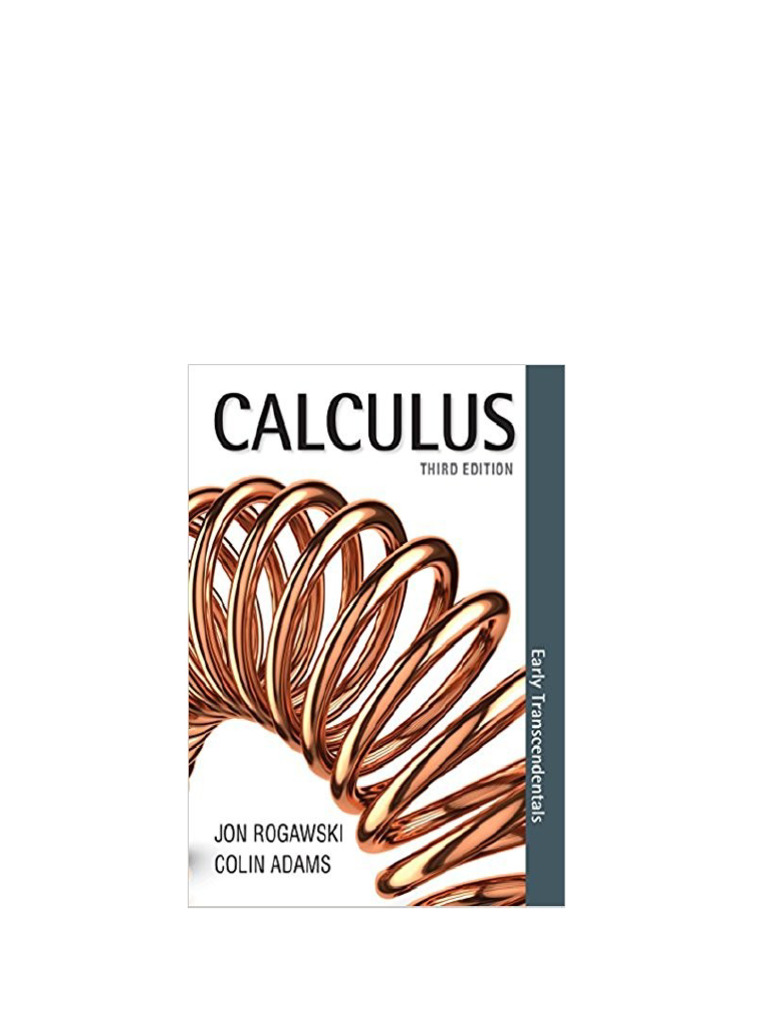 (Ebook PDF) Calculus Early Transcendentals 3rd Edition Download | PDF ...