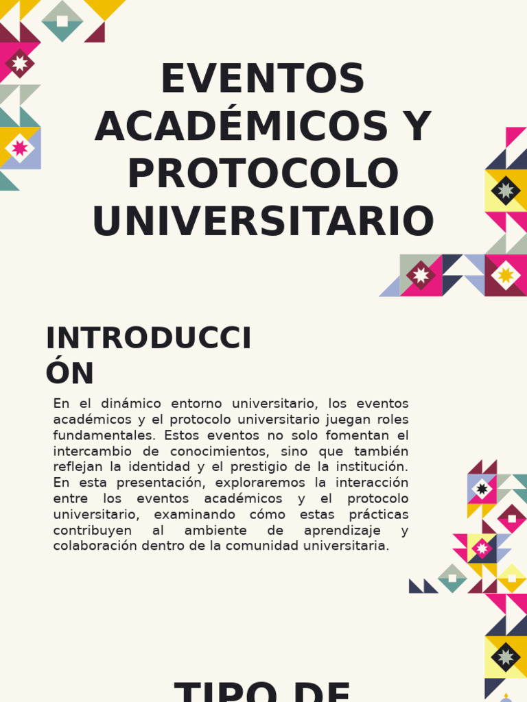 Eventos Académicos y Protocolo Universitario | PDF