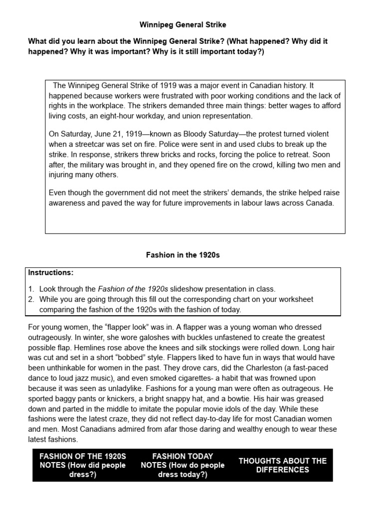 Esther's Copy of 1920s Worksheets | PDF | Prohibition | United States ...