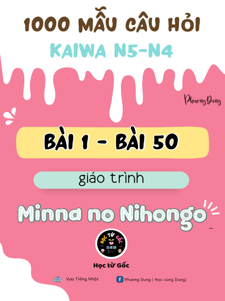 Mẫu Câu Hỏi Kaiwa 25 Bài Minna n5 | PDF