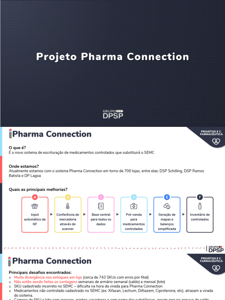 Treinamento Da Ferramenta Pharma Connection | PDF | Farmacêutico ...