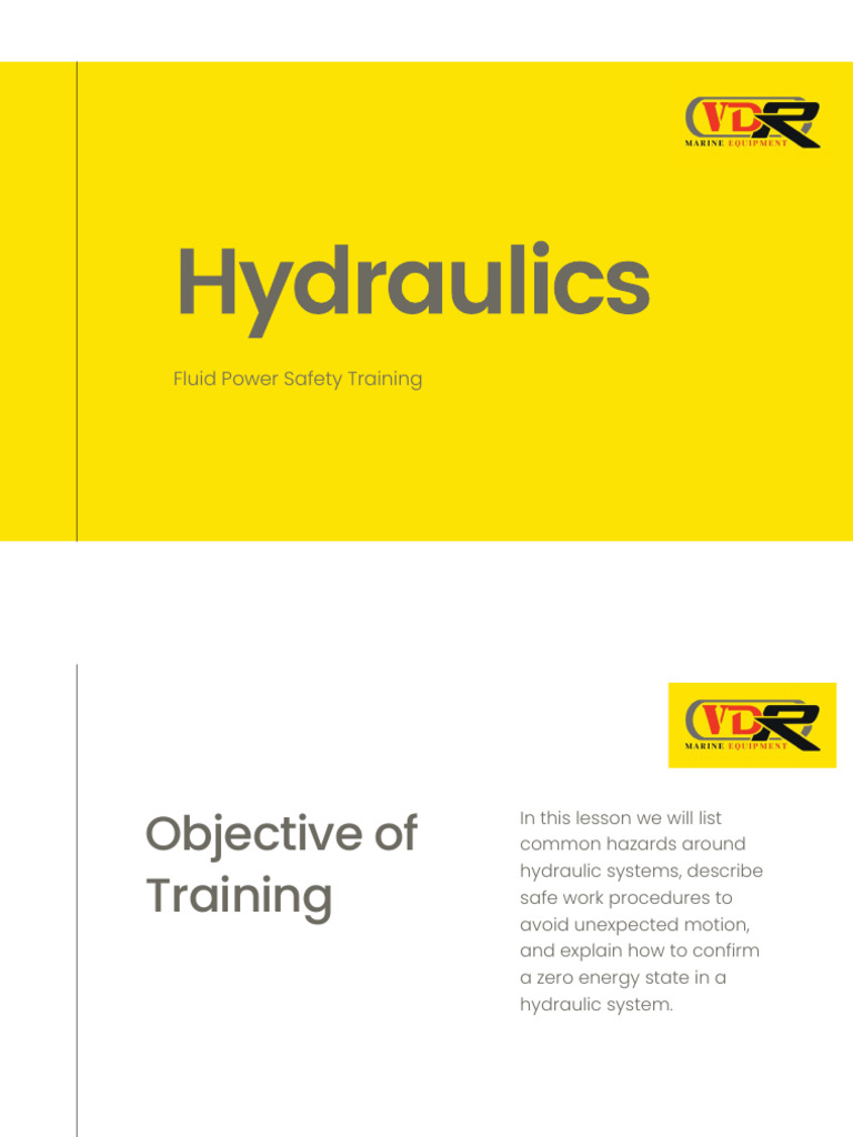Hydraulics Safety Training (lesson 5) | PDF | Leak | Valve