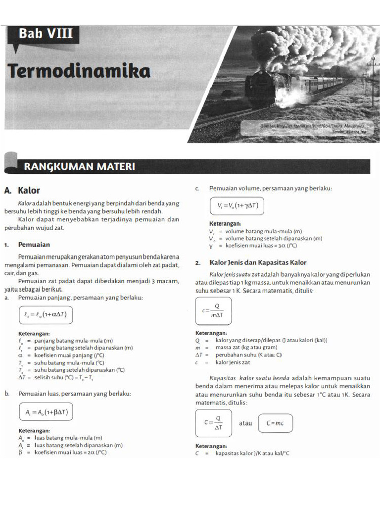 Materi Dan Latihan Soal Suhu, Kalor, Termodinamika | PDF