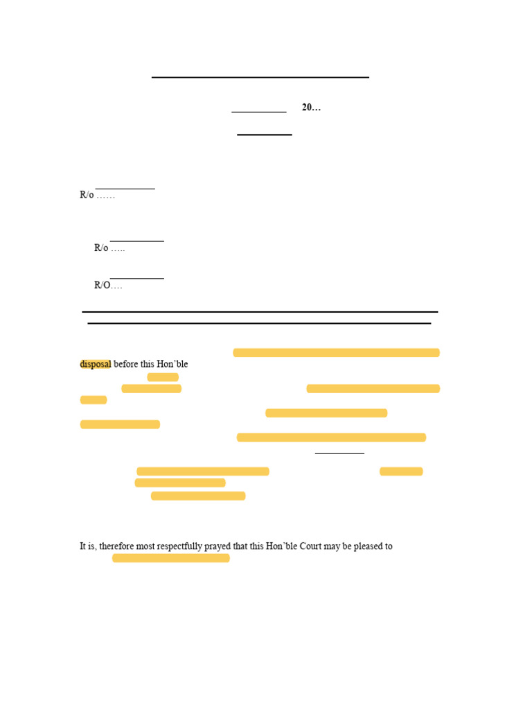 Draft Application For Temporary Injunction | PDF | Lawsuit | Injunction