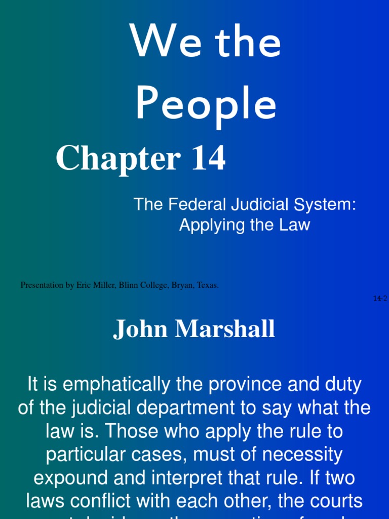 An Overview of the Federal Judicial System and its Role in Democratic ...