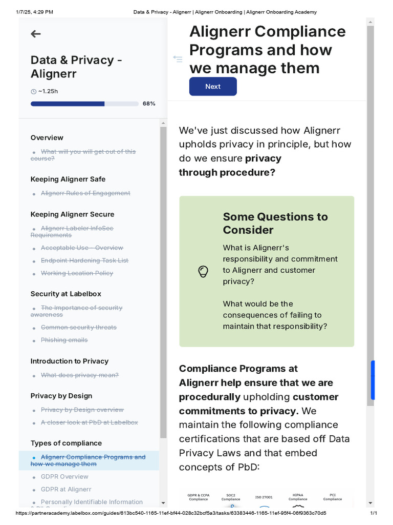 Data & Privacy - Alignerr - Alignerr Onboarding - Alignerr Onboarding ...