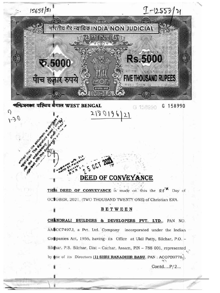 Conveyance Joydeep Dutta Roy 25-10-21 12553 | PDF