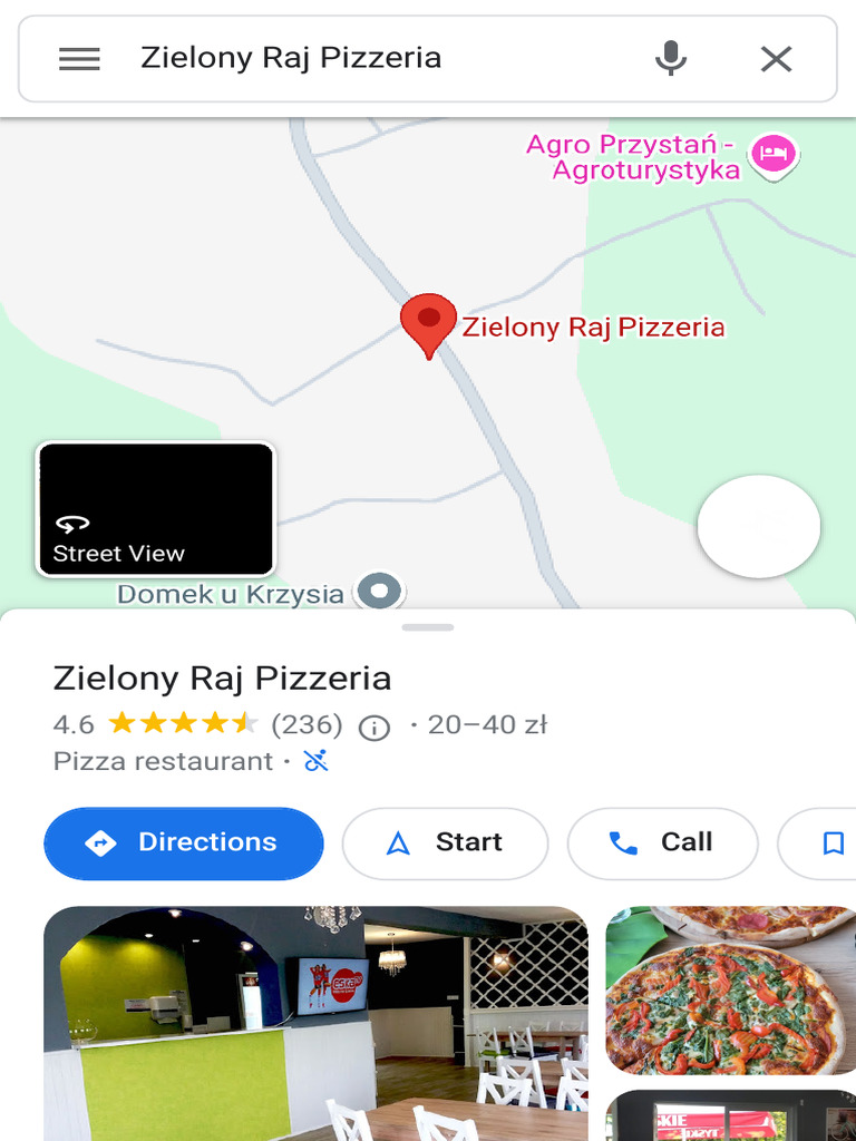 Zielony Raj Pizzeria, Zubrzyca Górna - Explore in Google Maps | PDF