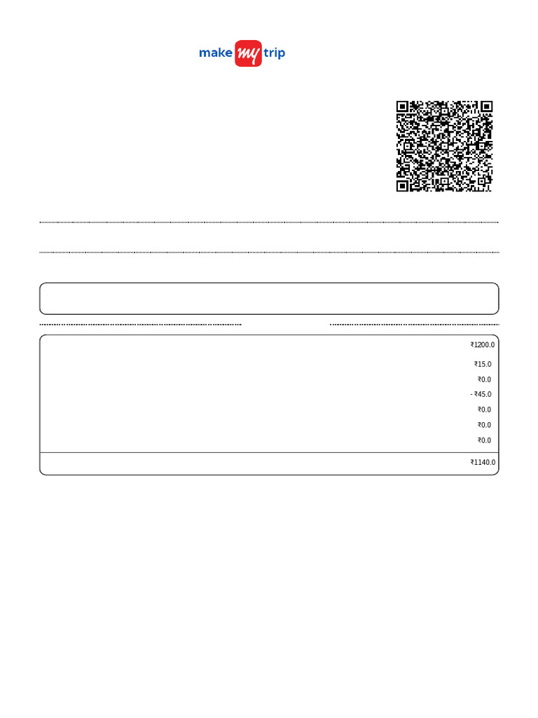 Prayagraj to Delhi Bus Booking Receipt | PDF | Invoice | Receipt