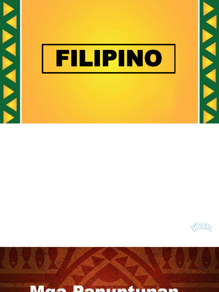 Filipino NG Ina Nyo | PDF