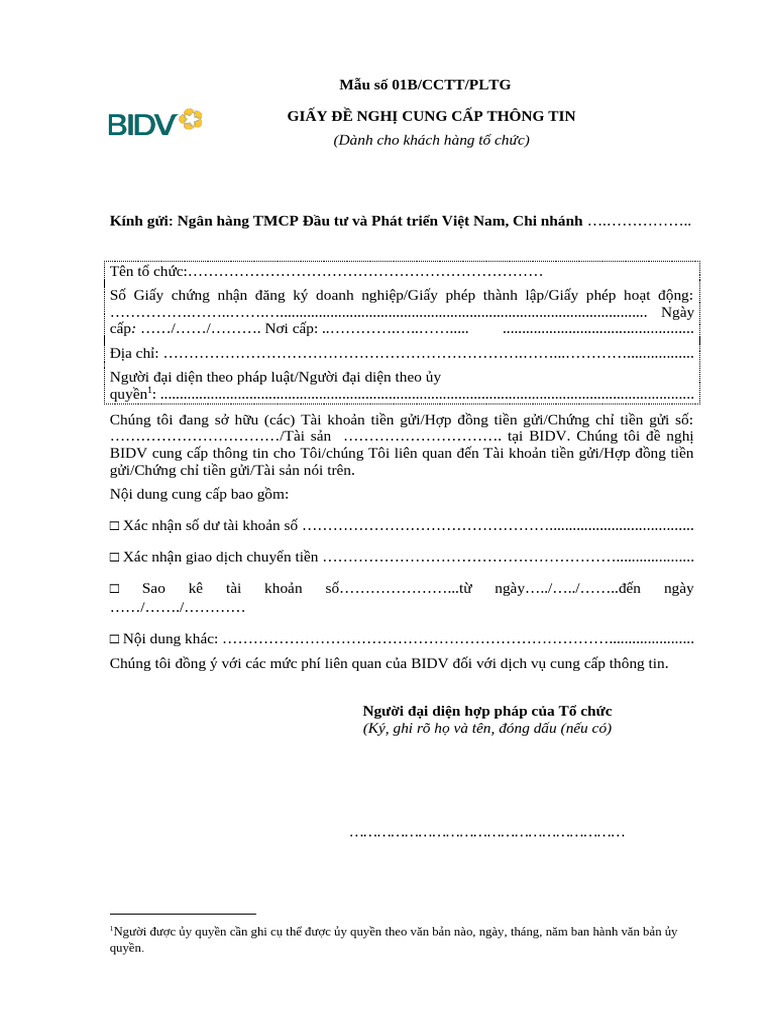 BM 01B.CCTT Yeu Cau CCTT - TC | PDF