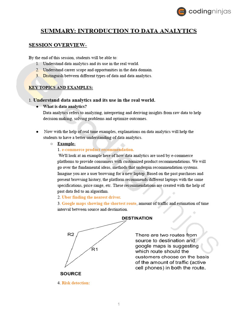 Introduction to Data Analytics Overview | PDF | Analytics | Data