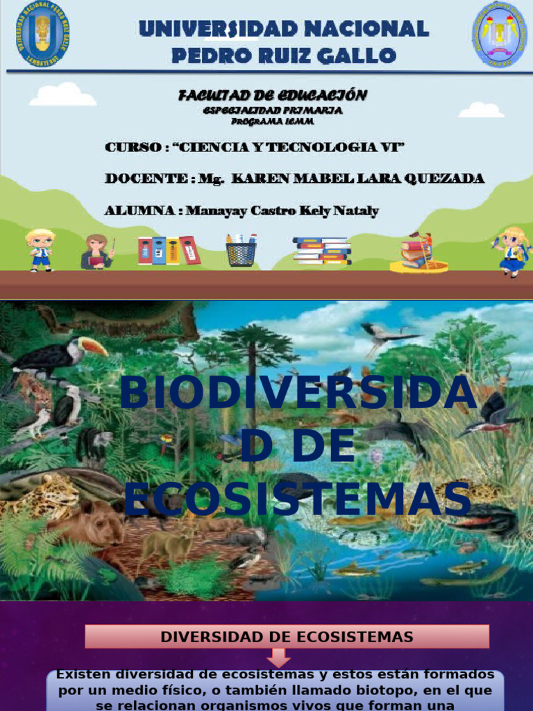 Diversidad de Ecosistemas y Biomas en Perú | PDF | Ecosistema | Entorno ...
