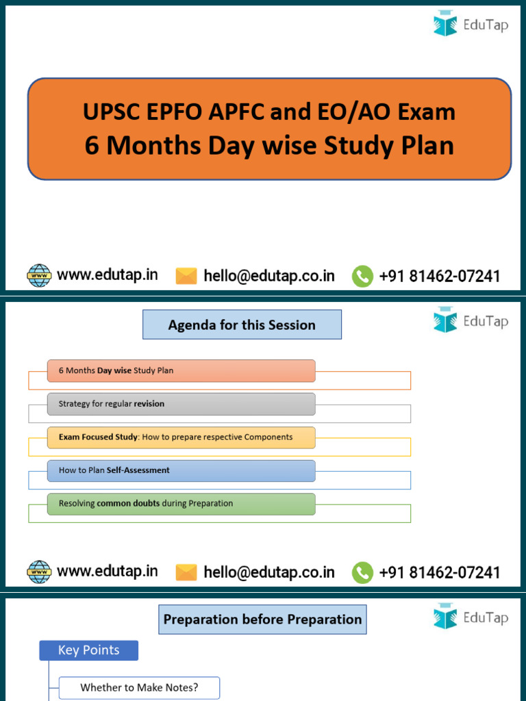 UPSC EPFO 6-Month Study Plan | PDF | Verb | Labour Law
