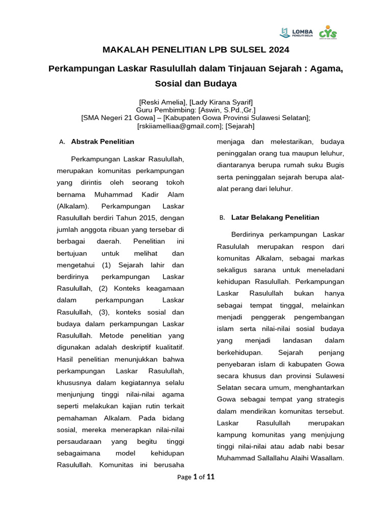 Revisi Makalah Penelitian | PDF