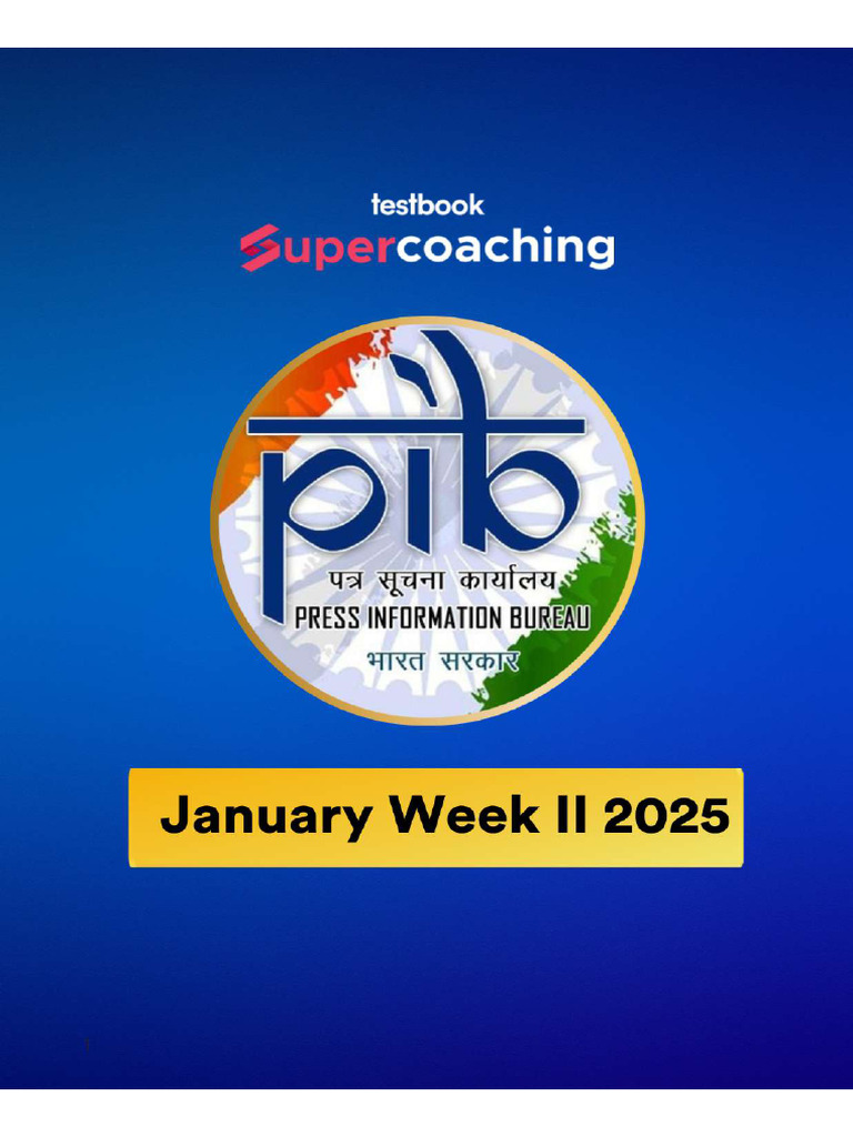 PIB - January 2025 (Weekly - II) | PDF | Gross Domestic Product | World ...