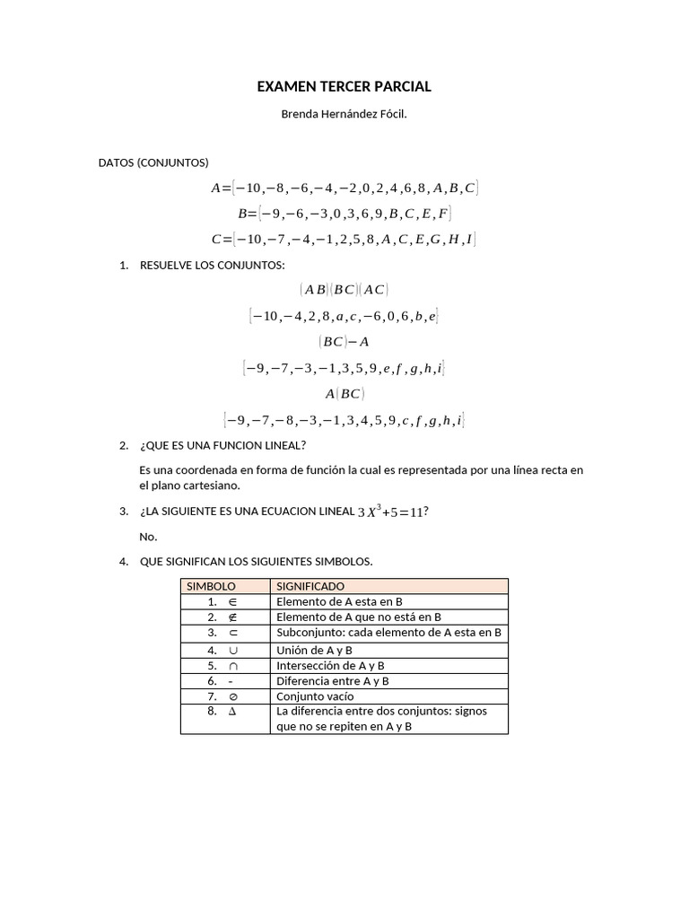 Examen Tercer Parcial | PDF