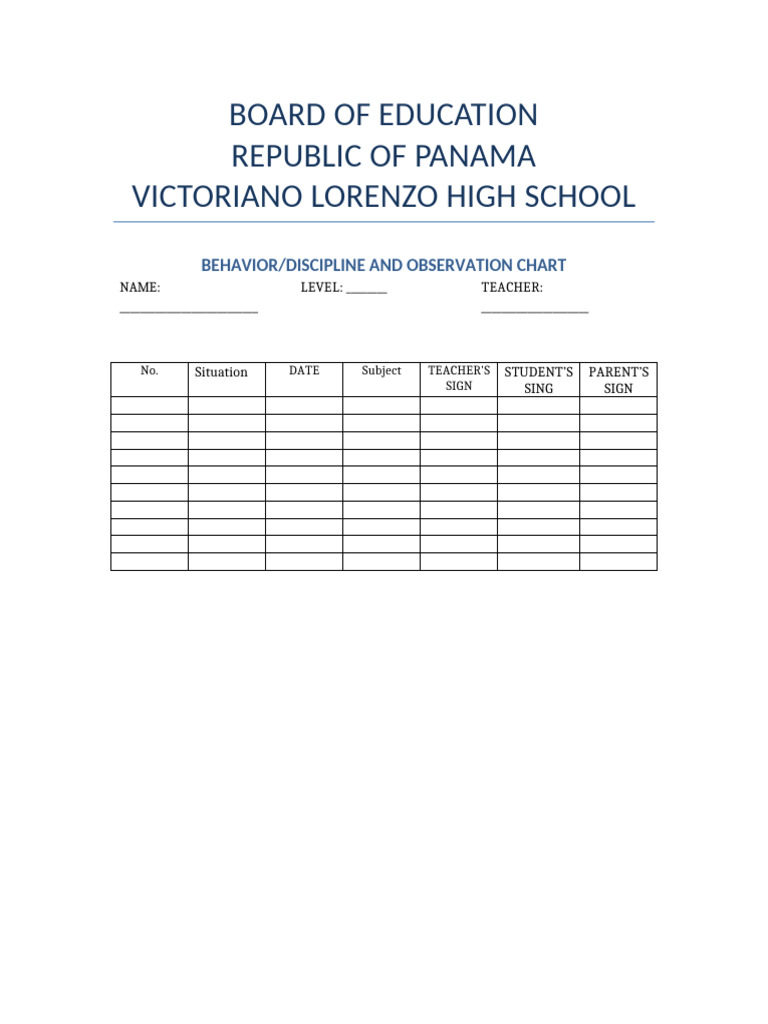 Daily Grading Chart | PDF