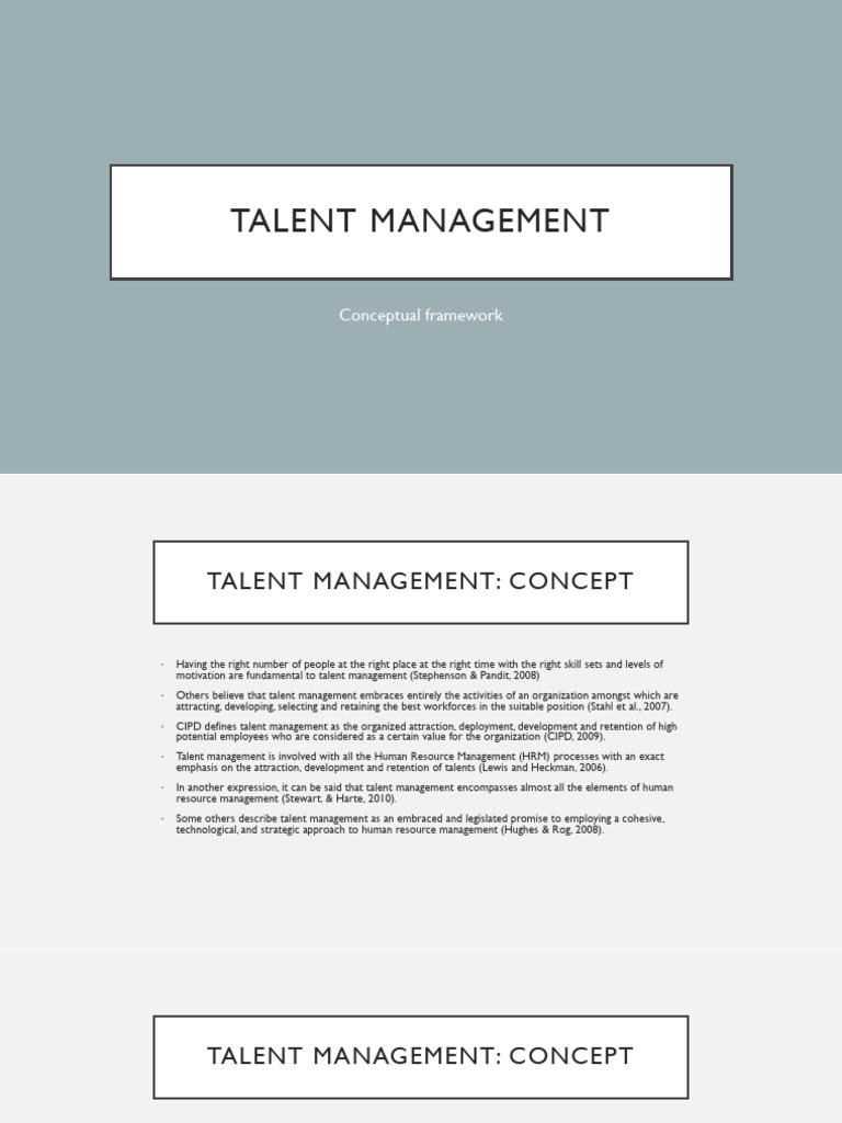 Talent and Competency Management Notes | PDF | Talent Management ...
