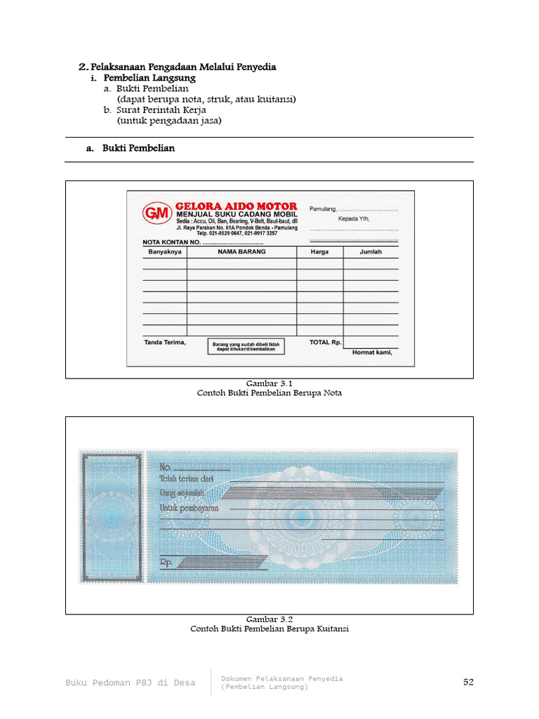 Form Pembelian Langsung | PDF