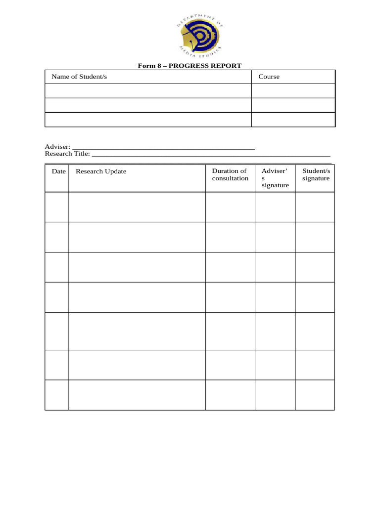 1st Progress Report 1 | PDF
