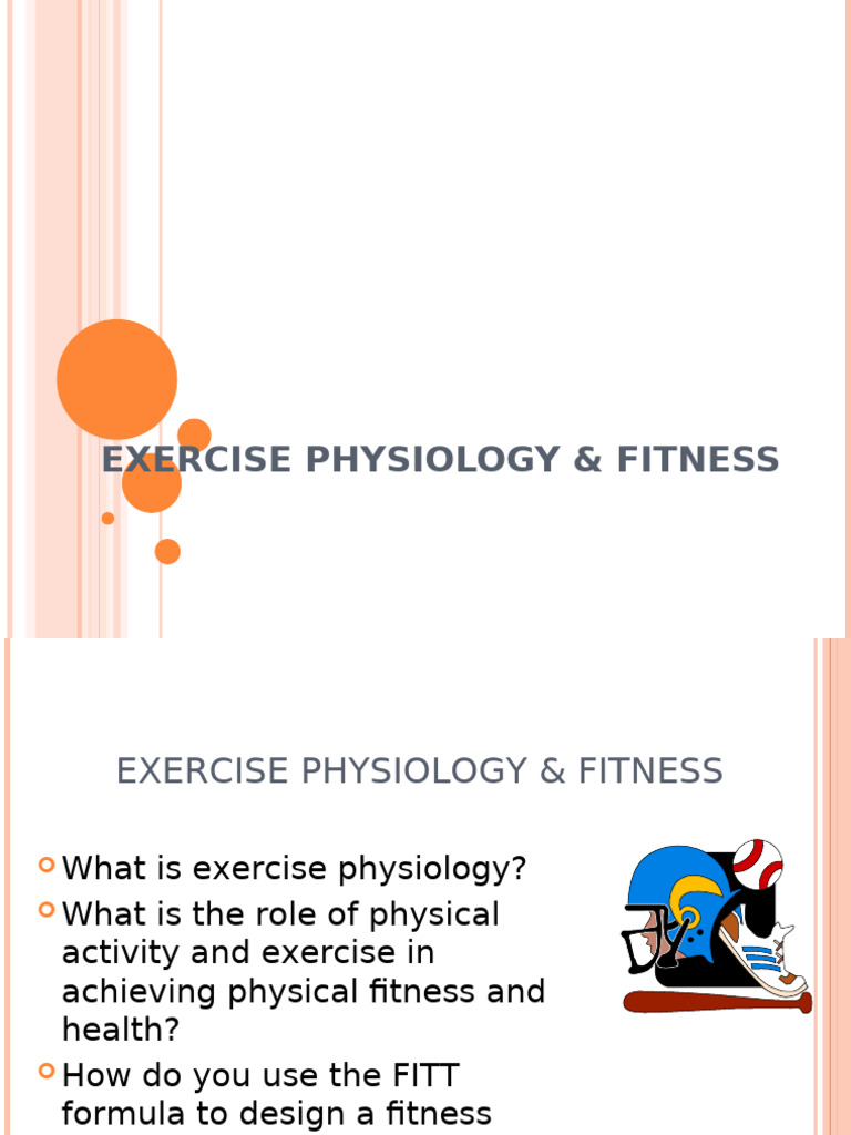 topic 3 Exercise Physiology and Fitness | PDF | Strength Training | Physical Fitness