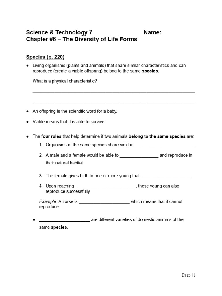 Diversity of Life Forms Explained | PDF | Foods | Plants