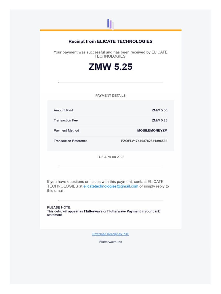 Transaction Receipt 1744090500974 | PDF