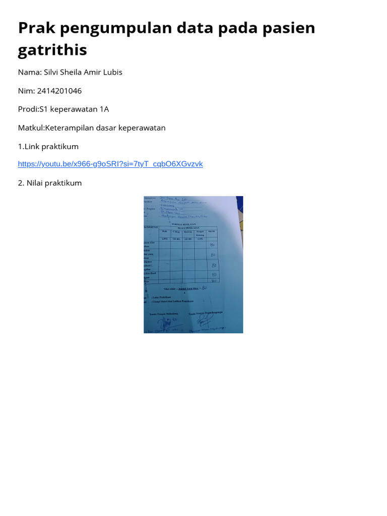 Prak Pasien Gathritis - 20250328 - 145554 - 0000 | PDF