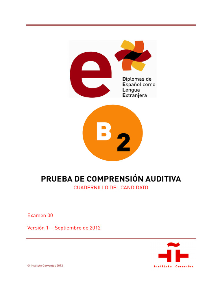 DELE B2 Modelo 0-CA+TR | PDF